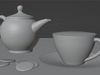 Mug and Cup Set 3D Model - Blender Cycles Render 3D model | CGTrader