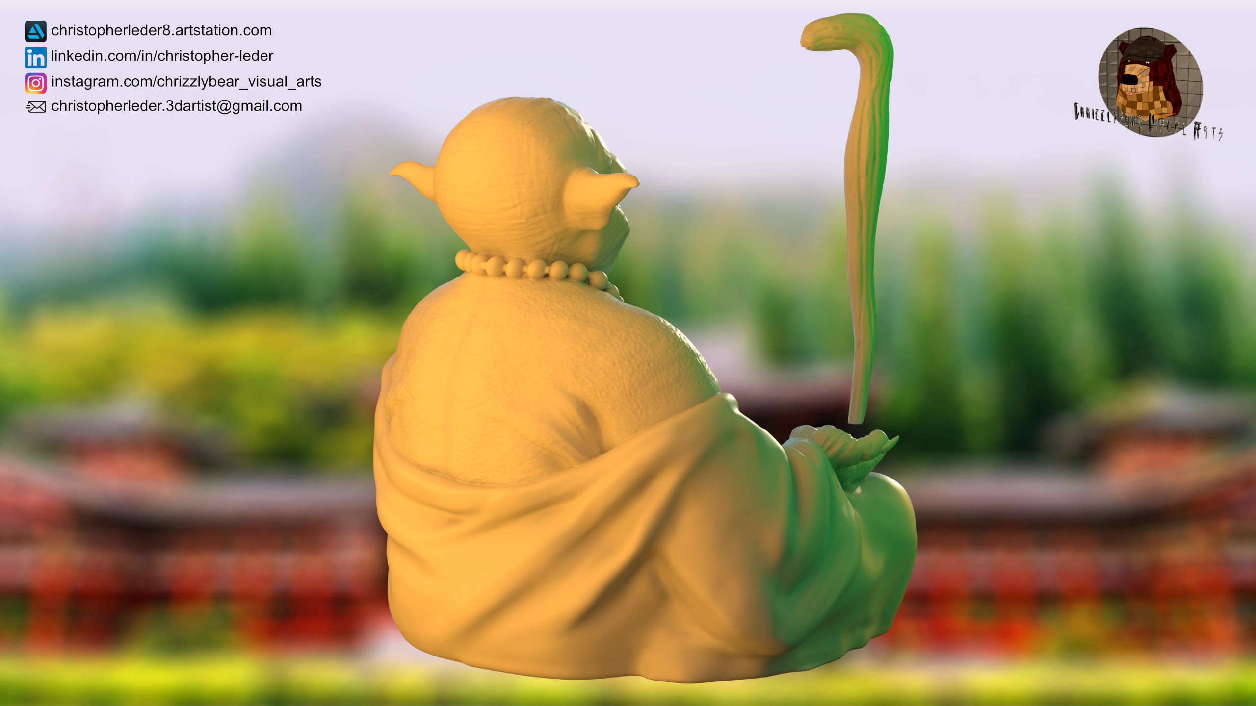 Yoda Buddha - A Fusion of Wisdom and Force 3D model 3D printable | CGTrader