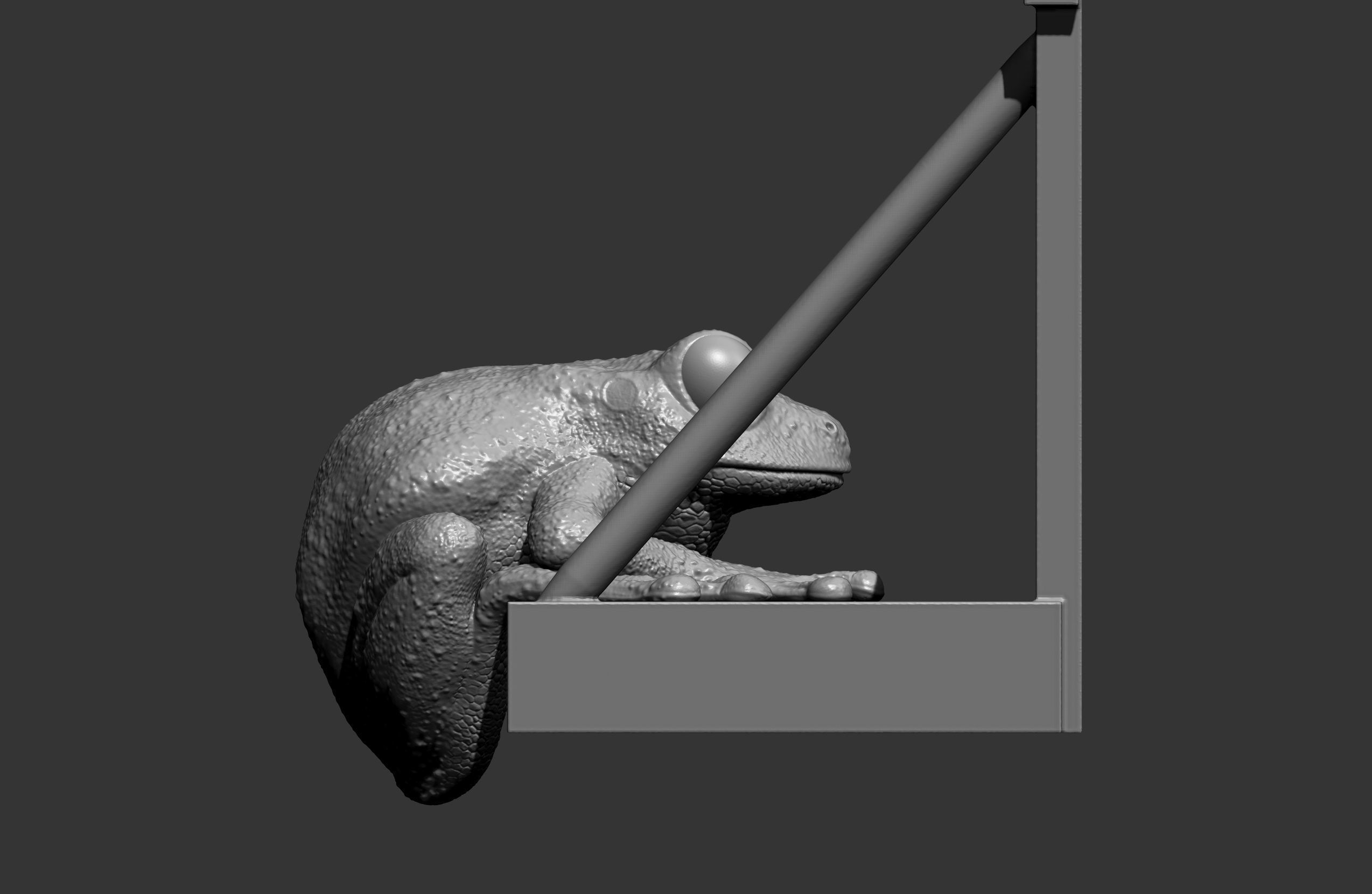 Maroon Eyed Frog 3D model 3D printable | CGTrader