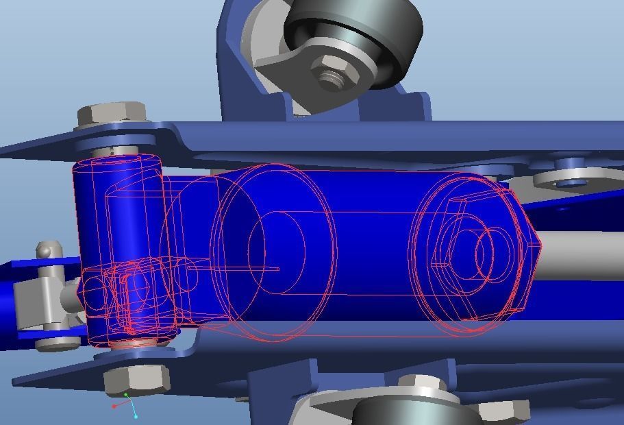 Horizontal hydraulic jack 3D model | CGTrader