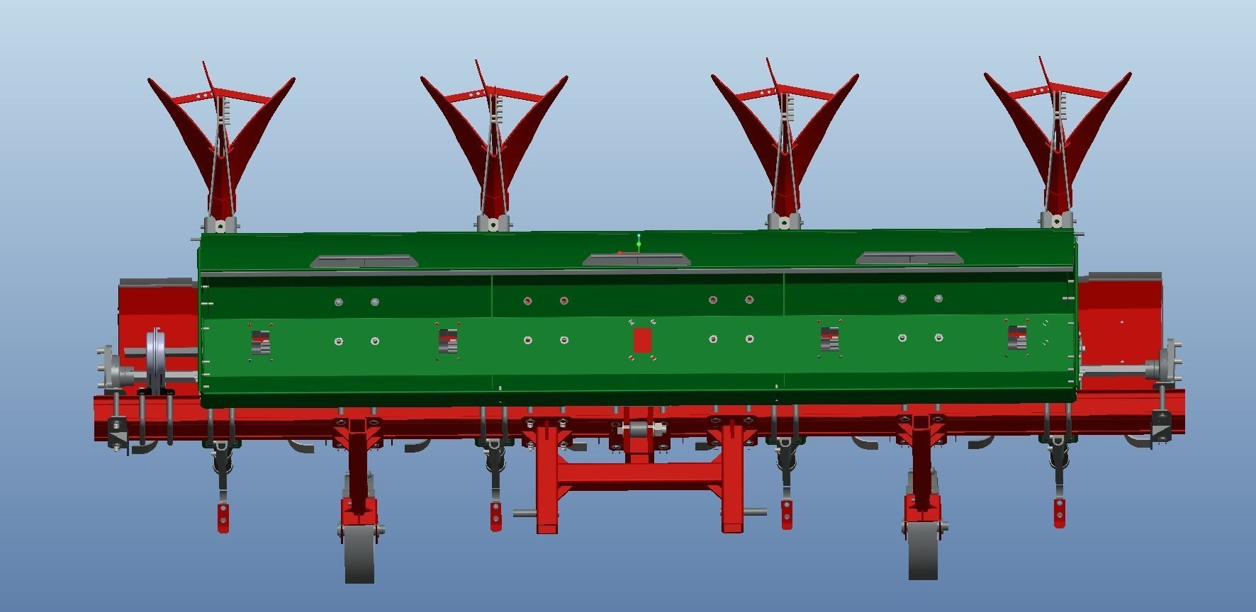 Rotary tillage planter 3D model | CGTrader