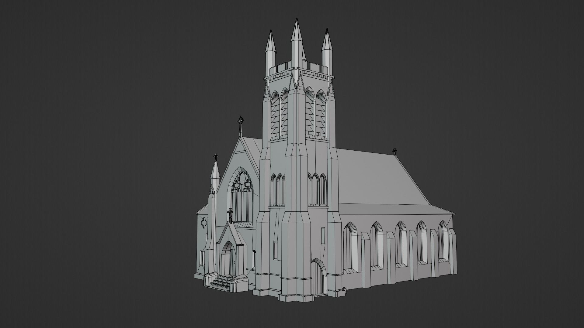 Scottish Church - Game Ready free VR / AR / low-poly 3D model | CGTrader