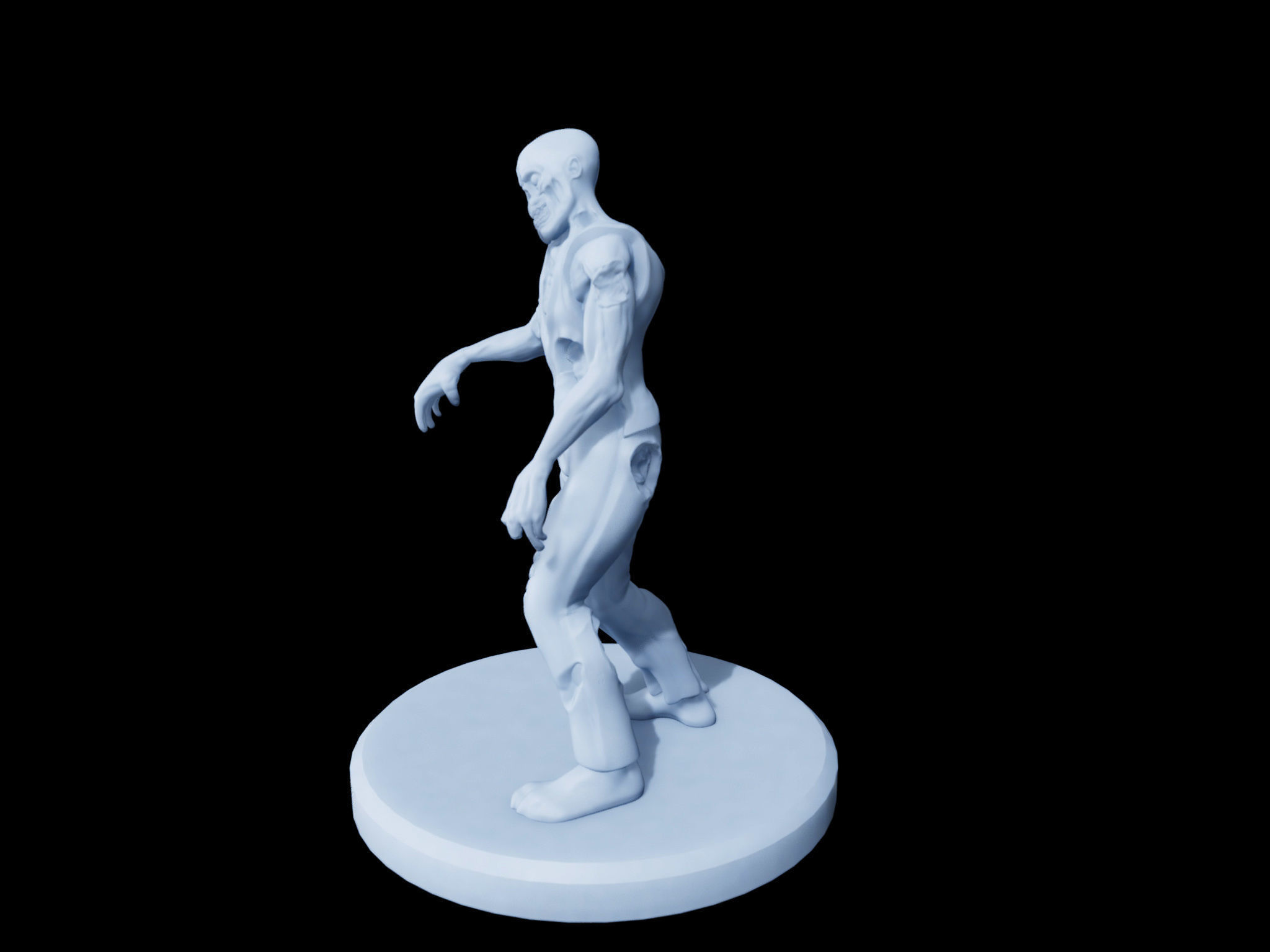 Zombie Miniature 3D model 3D printable | CGTrader