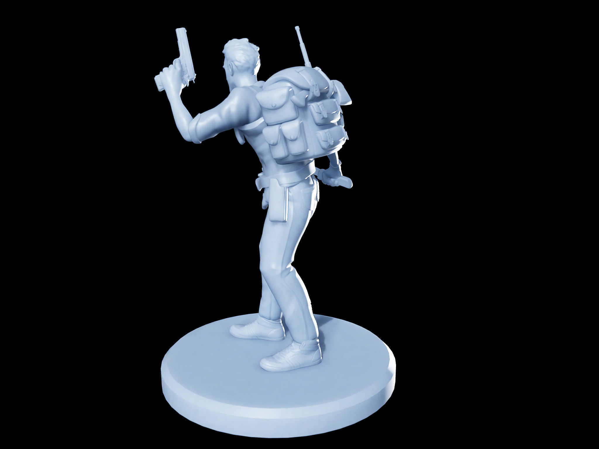 Male Survivor Miniature 3D model 3D printable | CGTrader
