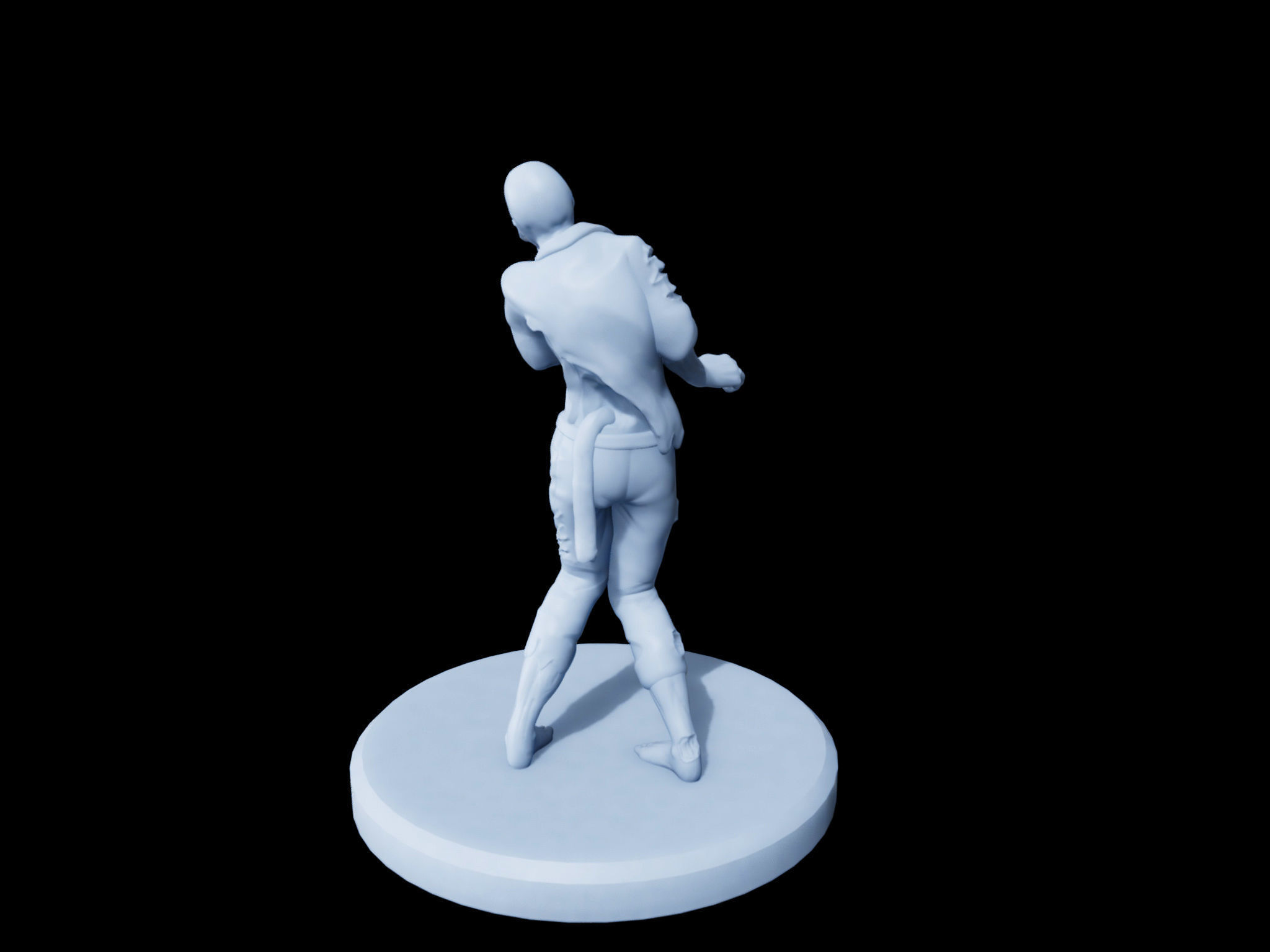 Female Zombie Miniature 3D model 3D printable | CGTrader