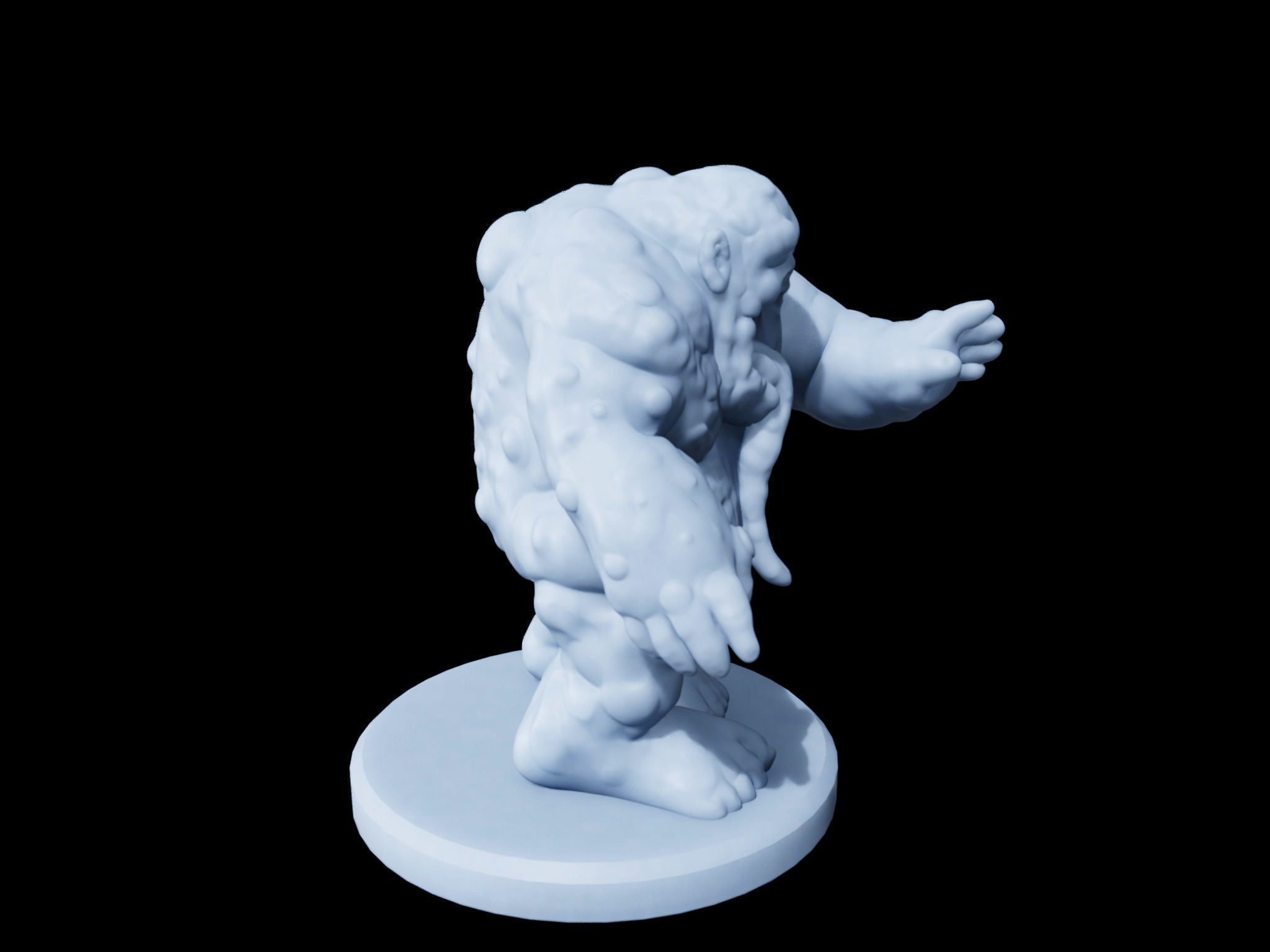 Fat Zombie Miniature 3D model 3D printable | CGTrader