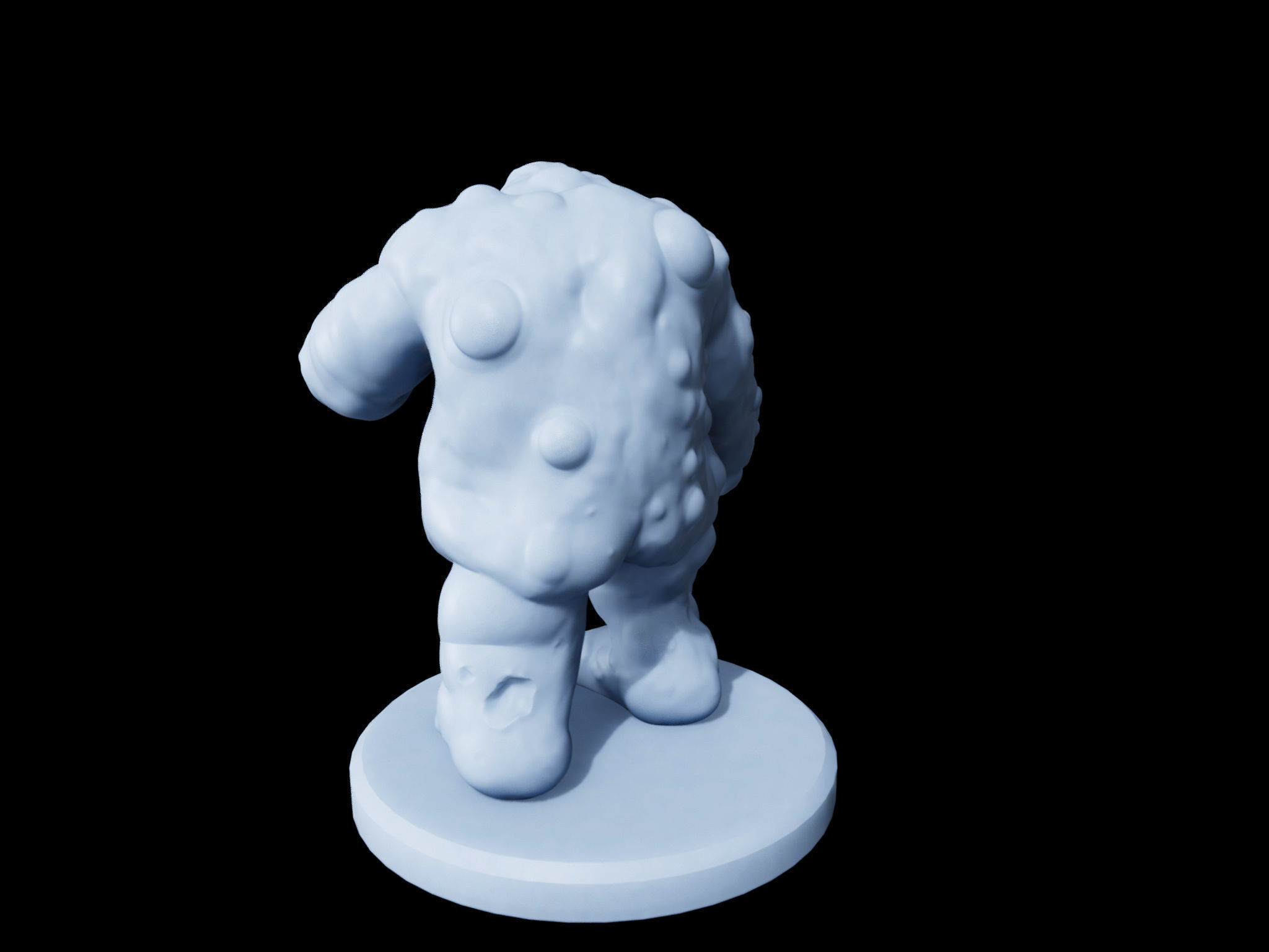 Fat Zombie Miniature 3D model 3D printable | CGTrader