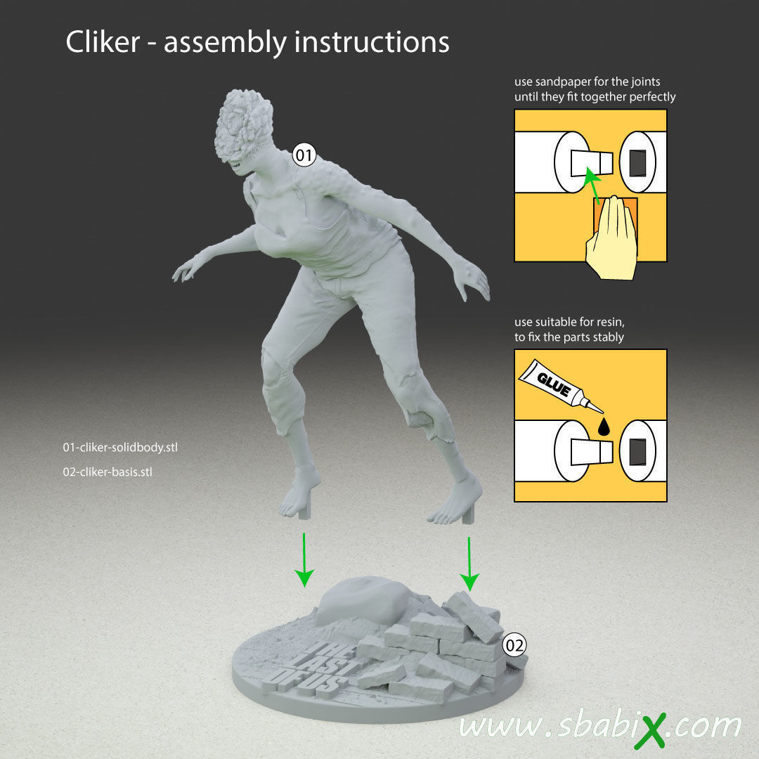 Clicker the Last of Us Television series 3d model single body 3D model ...