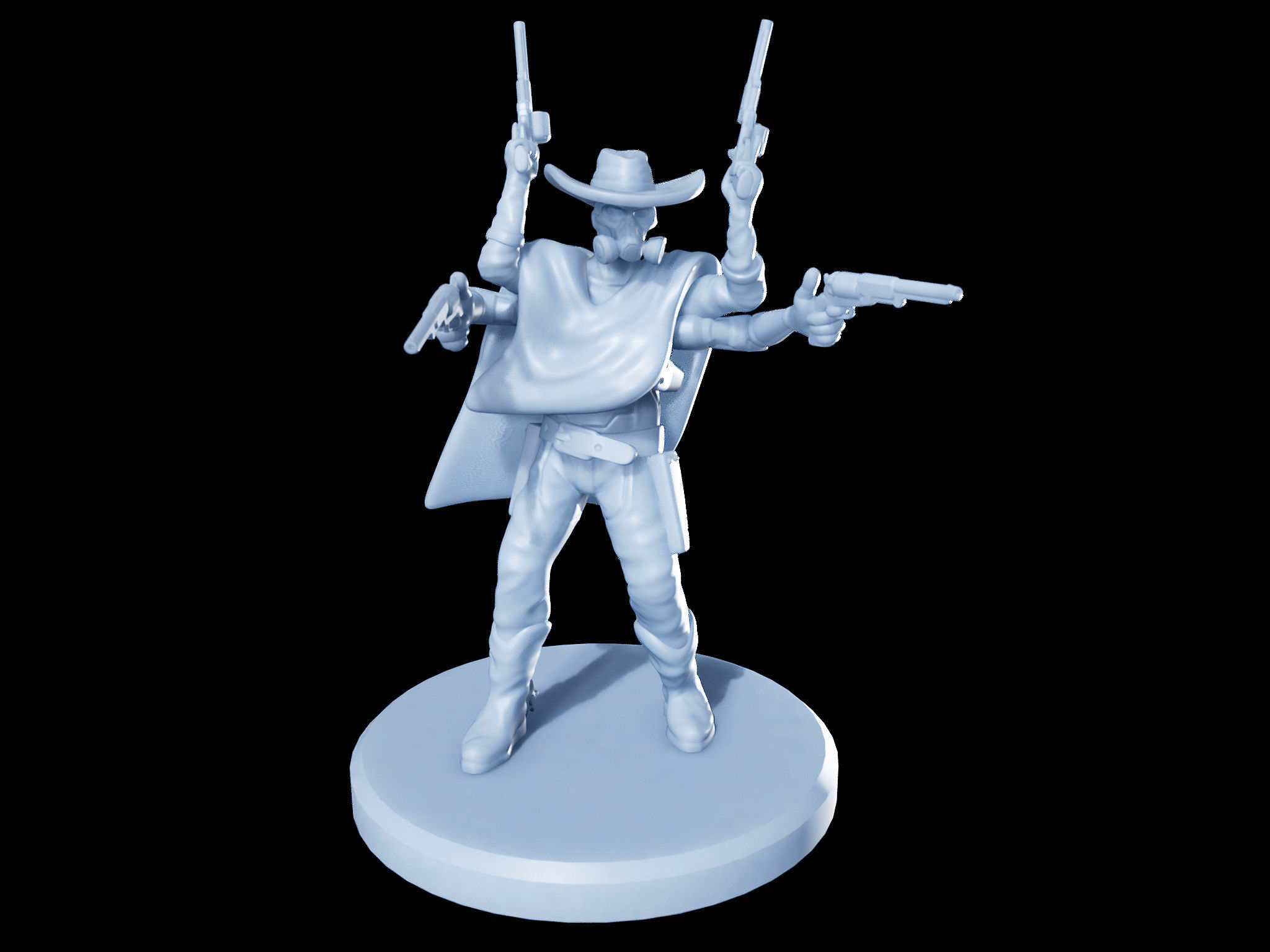 Wasteland Cowboy Miniature 3D model 3D printable | CGTrader