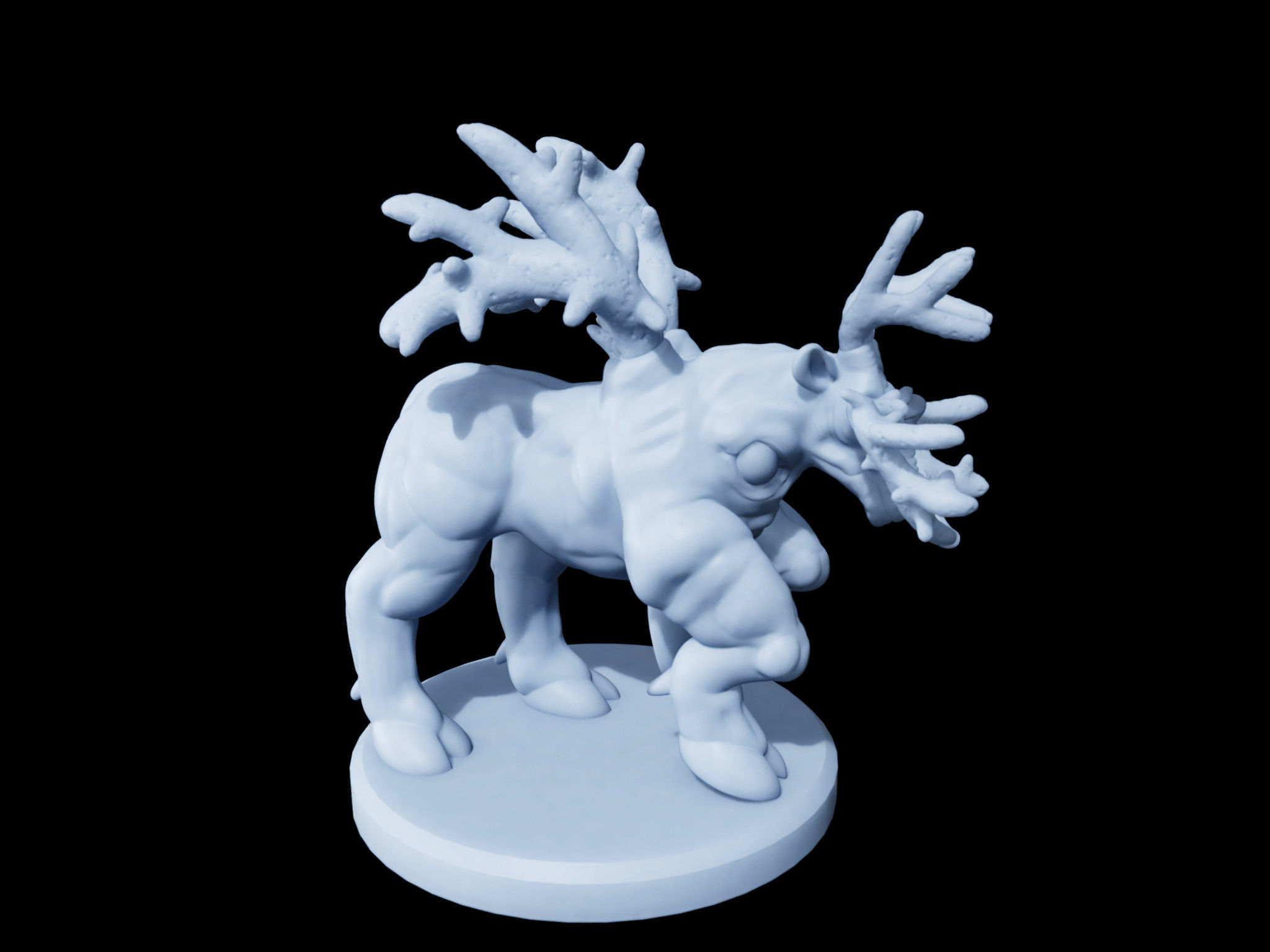 Mutant Deer Horned Monstrosity Miniature 3D model 3D printable | CGTrader
