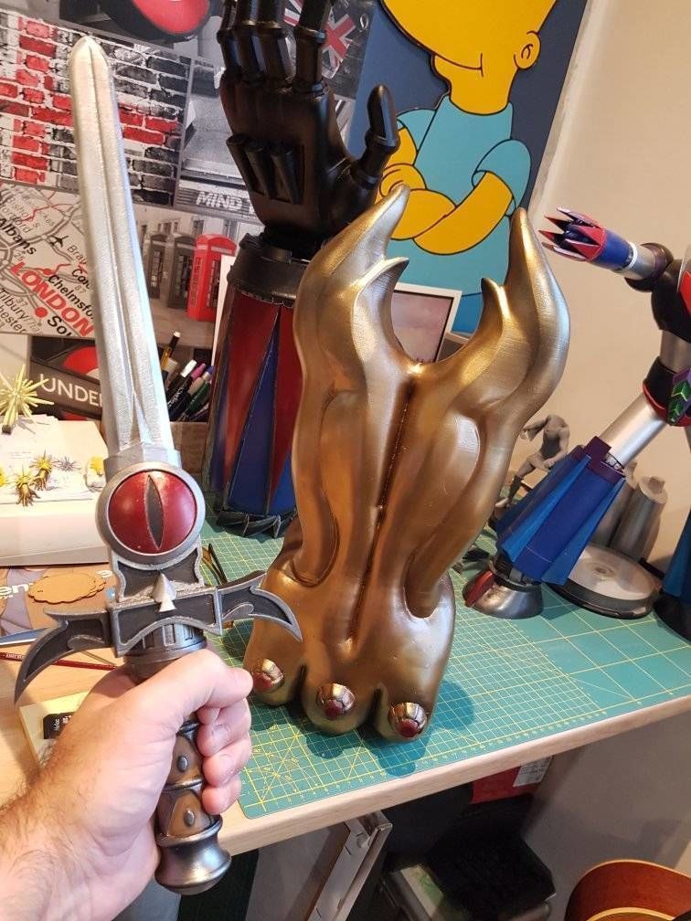 Omens Sword and Shield - Lifesize model 3D model 3D printable | CGTrader