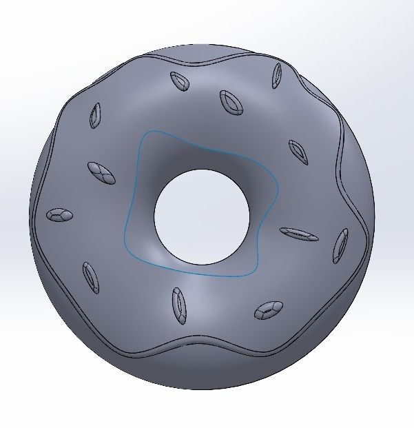 A simple donut free 3D model 3D printable | CGTrader