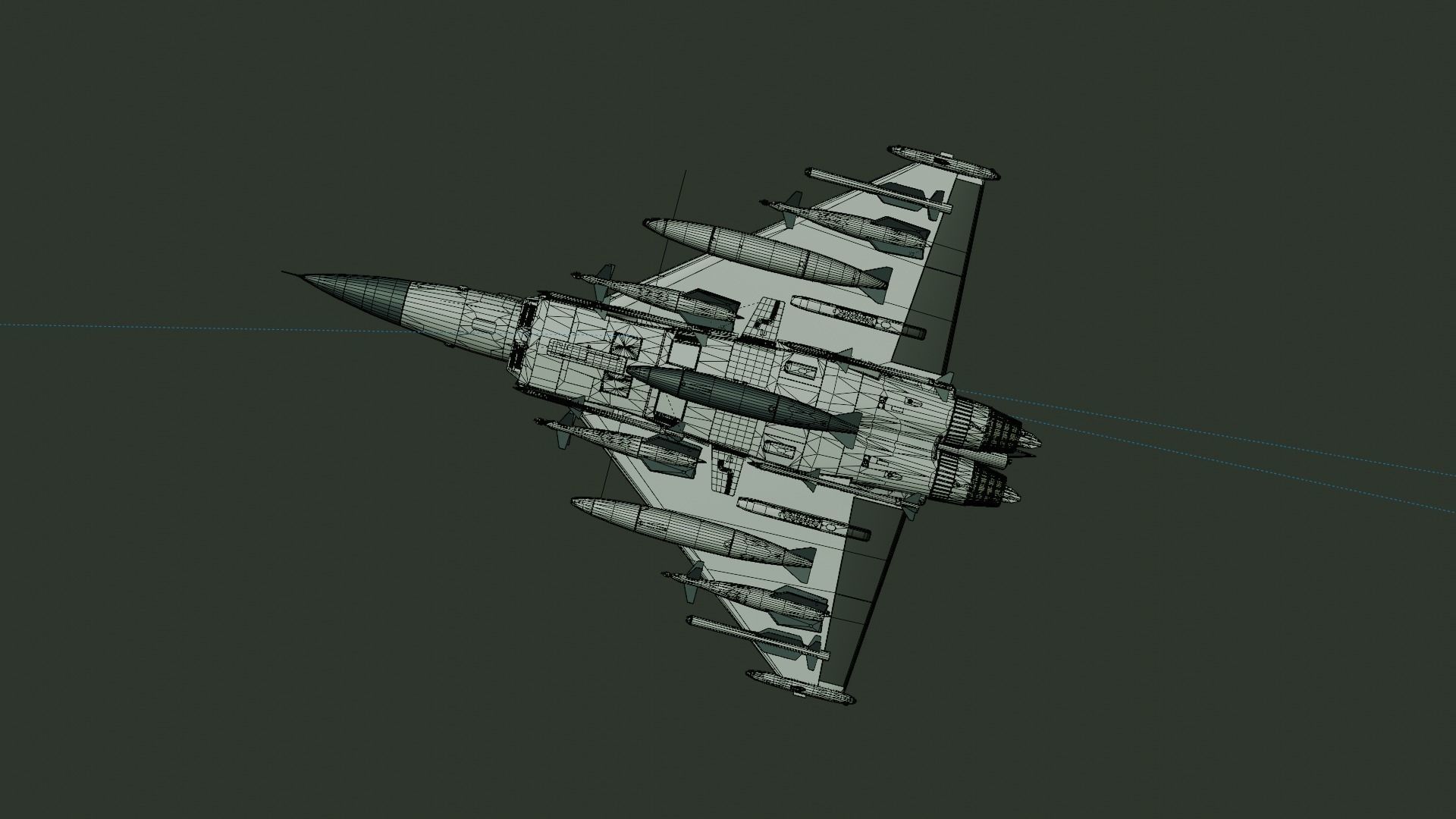 3D Animation of a Jet Fighter Launches a Missile at a Car 3D model ...