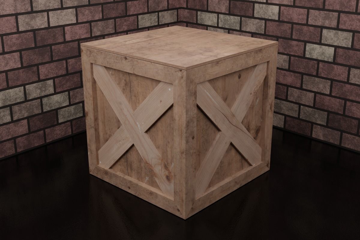 Wooden Crate free VR / AR / low-poly 3D model | CGTrader