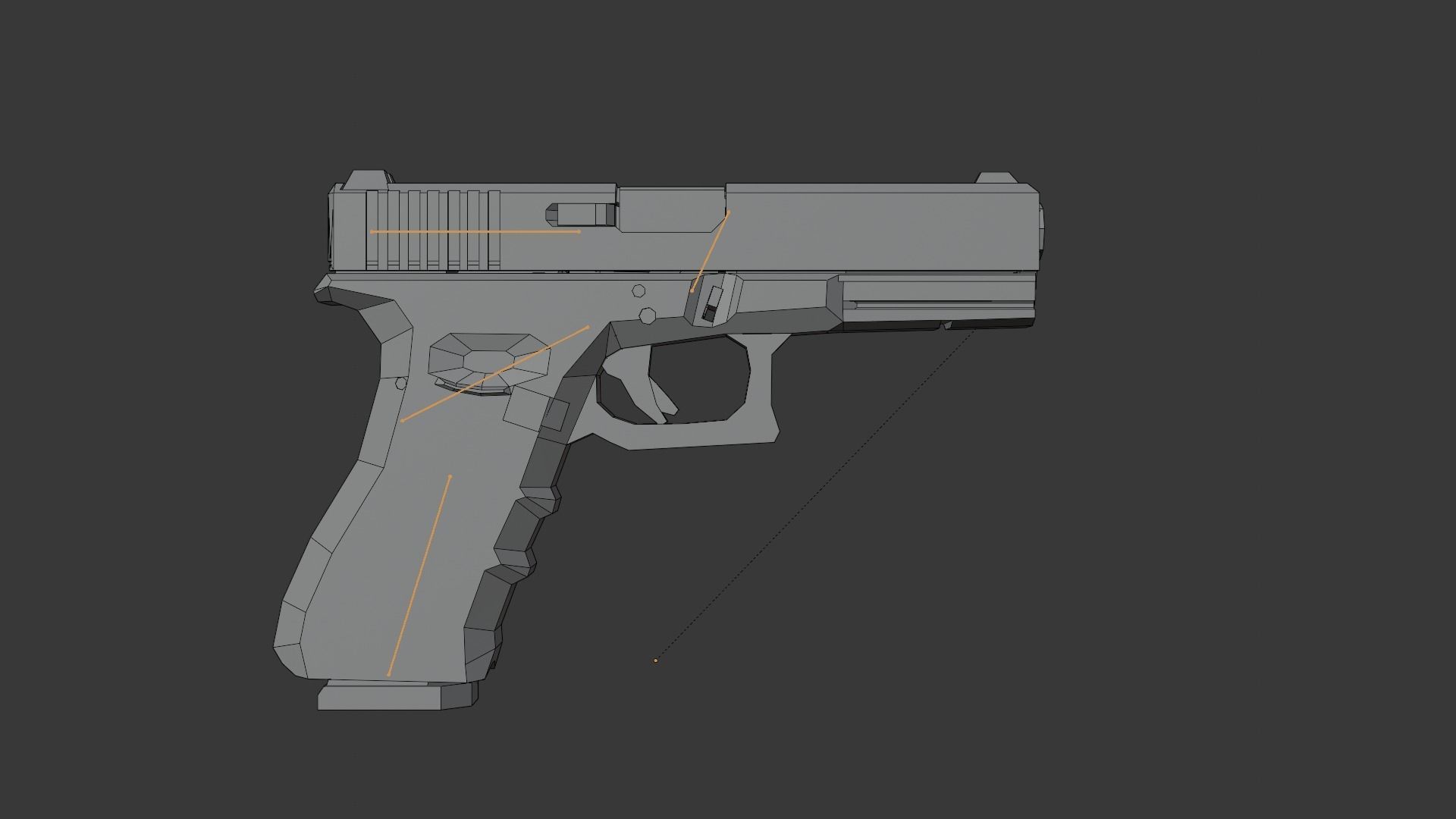 3D model Glock-18 C lowpoly stylized VR / AR / low-poly | CGTrader