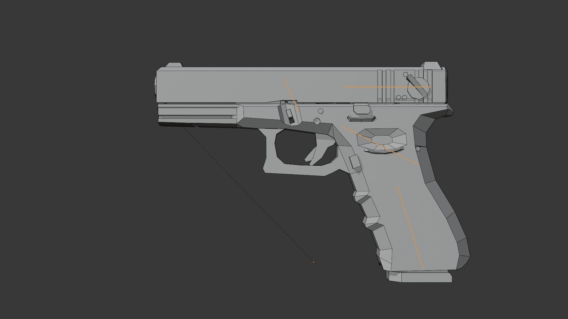 3D model Glock-18 C lowpoly stylized VR / AR / low-poly | CGTrader