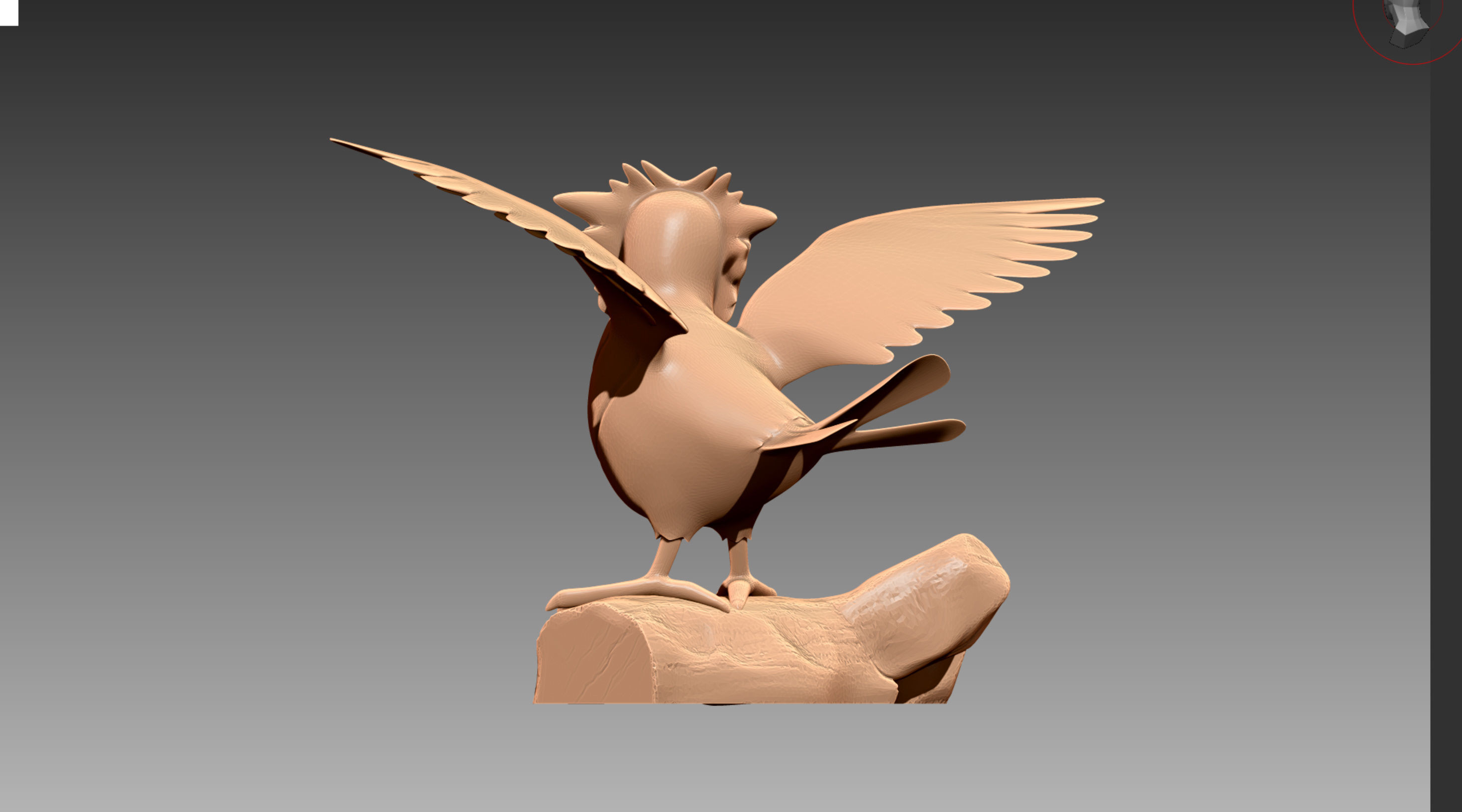 Spearow Pokemon OBJ STL 3D model 3D printable | CGTrader