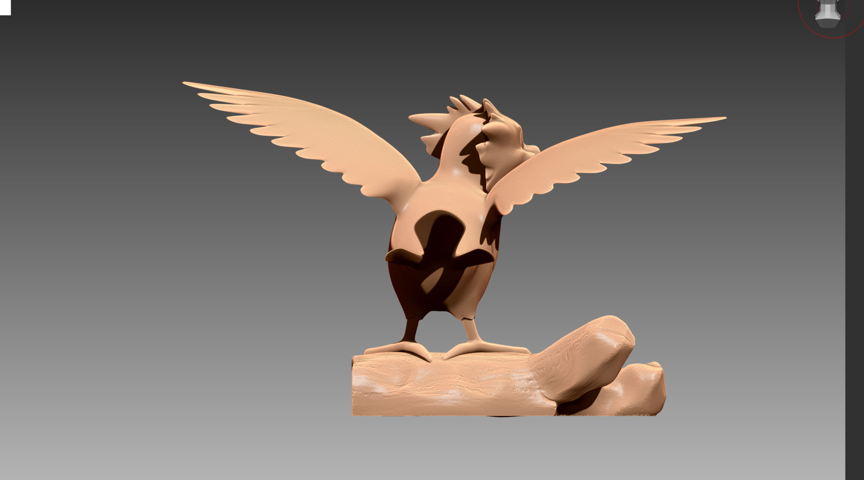 Spearow Pokemon OBJ STL 3D model 3D printable | CGTrader