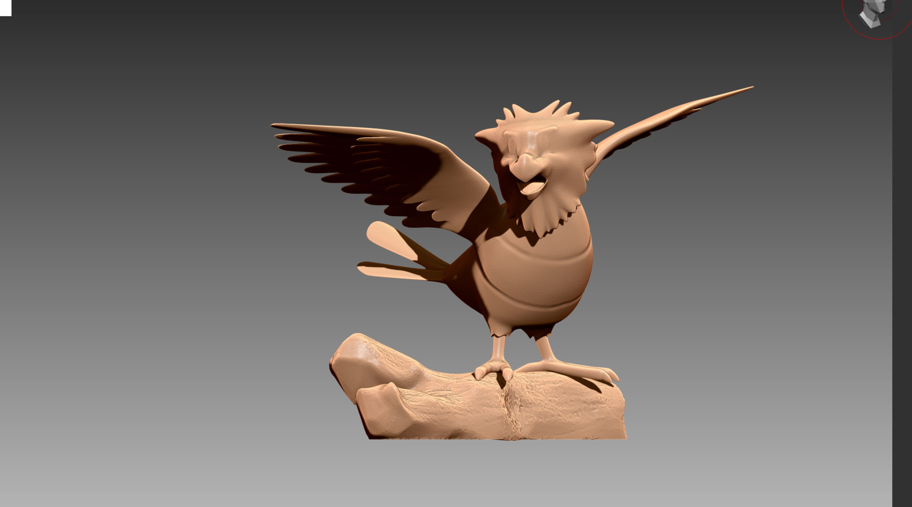 Spearow Pokemon OBJ STL 3D model 3D printable | CGTrader