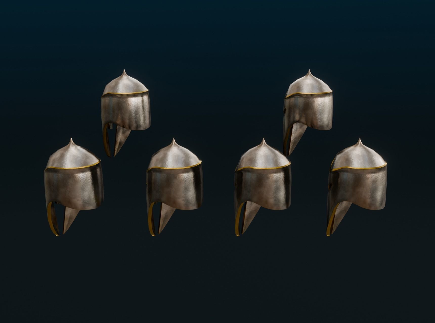 3D model Elven Helmet - Magical medieval helmet VR / AR / low-poly ...