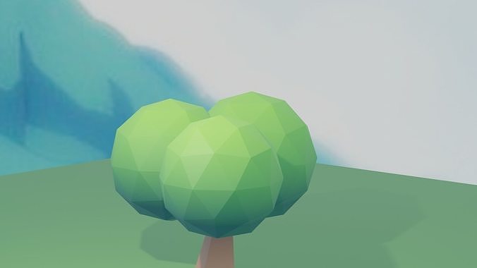 LOWPOLY TREE 3D MODEL free VR / AR / low-poly 3D model | CGTrader