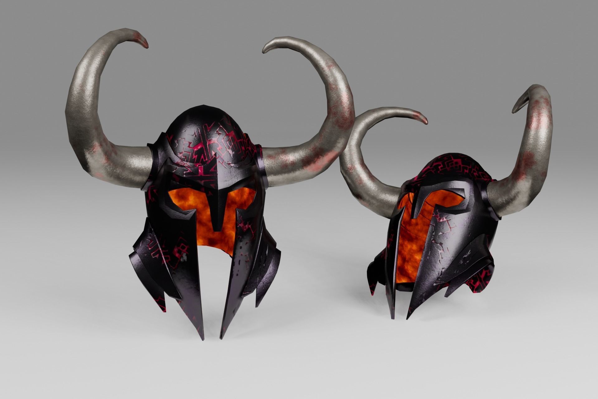 3D model Darklord Helmet - Magical medieval helmet - Evil VR / AR / low ...