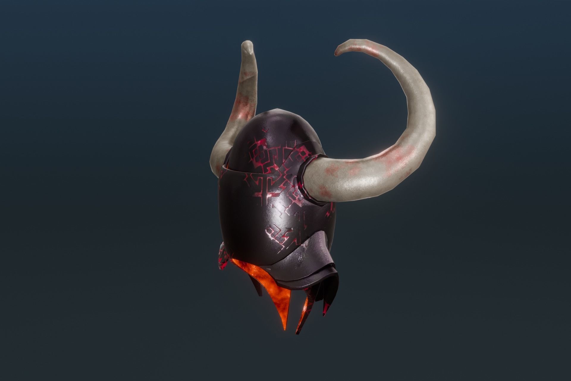 3D model Darklord Helmet - Magical medieval helmet - Evil VR / AR / low ...