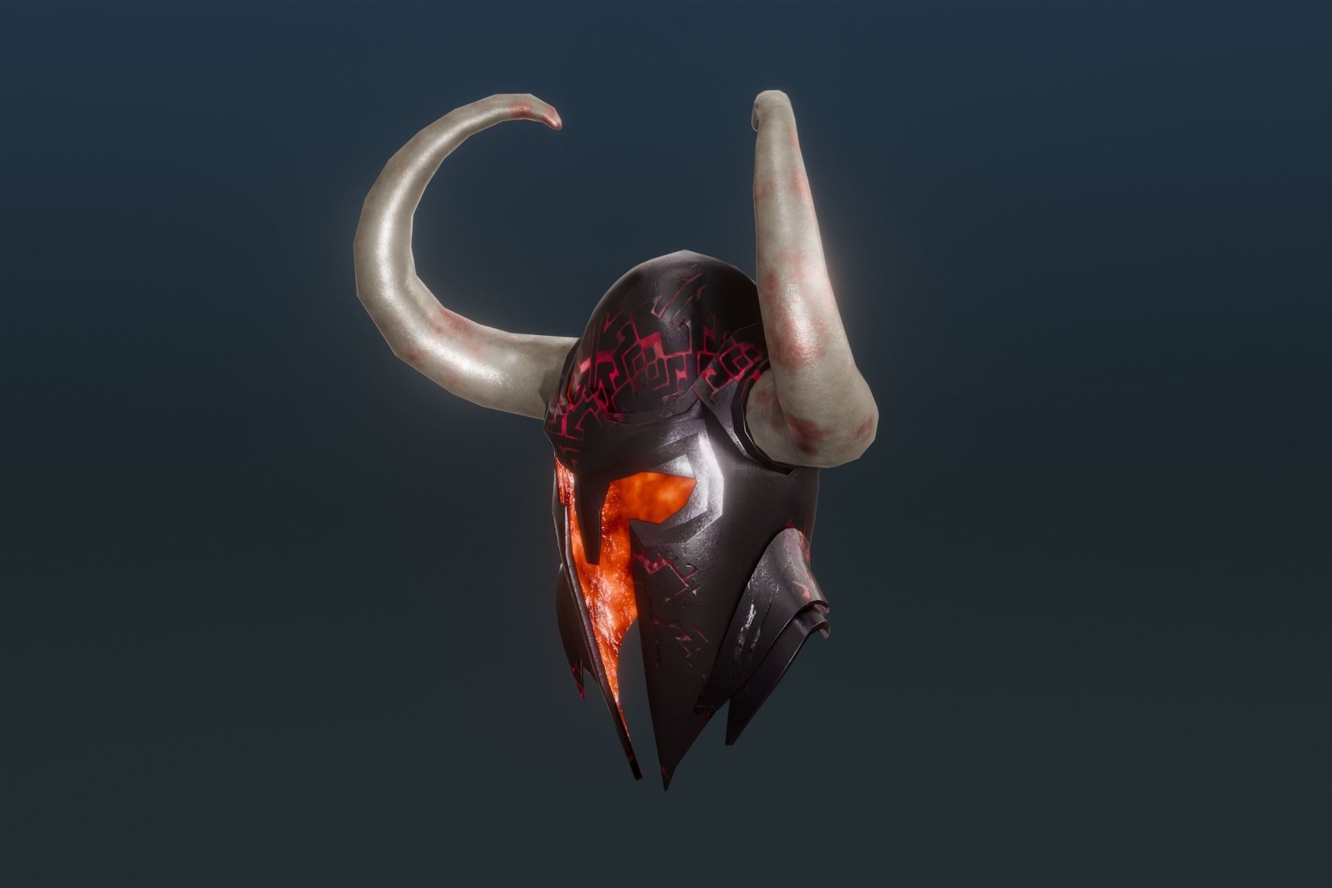 3D model Darklord Helmet - Magical medieval helmet - Evil VR / AR / low ...