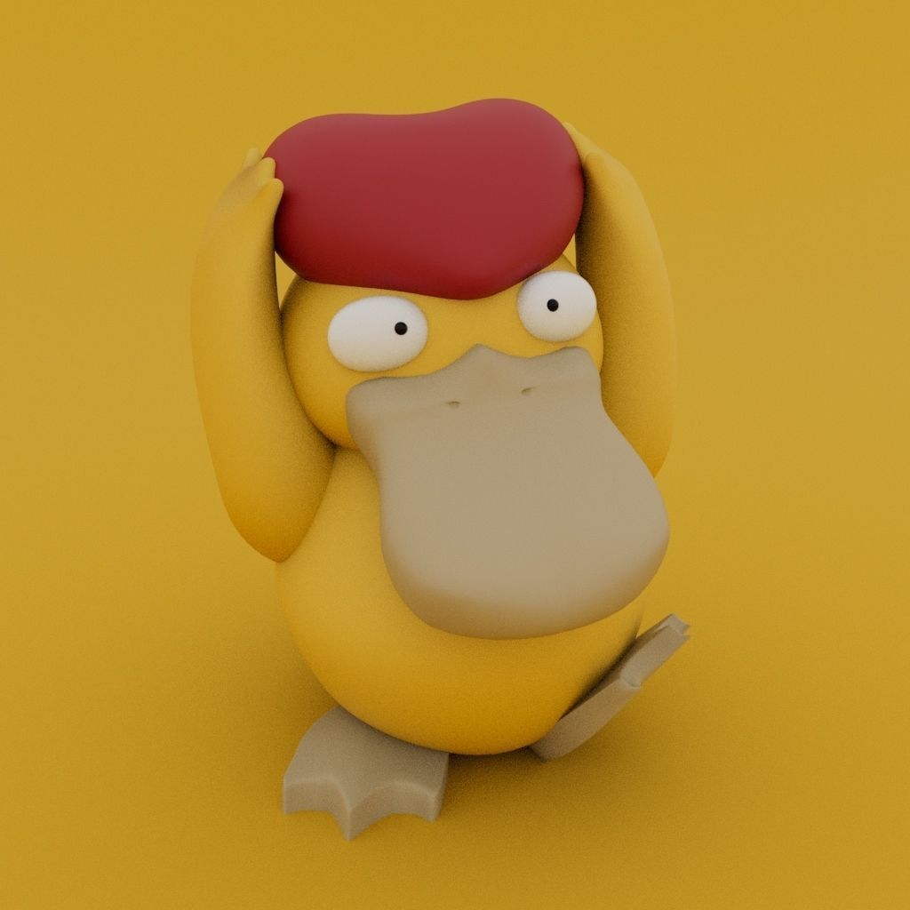 Valentines Special - Psyduck 3D model 3D printable | CGTrader