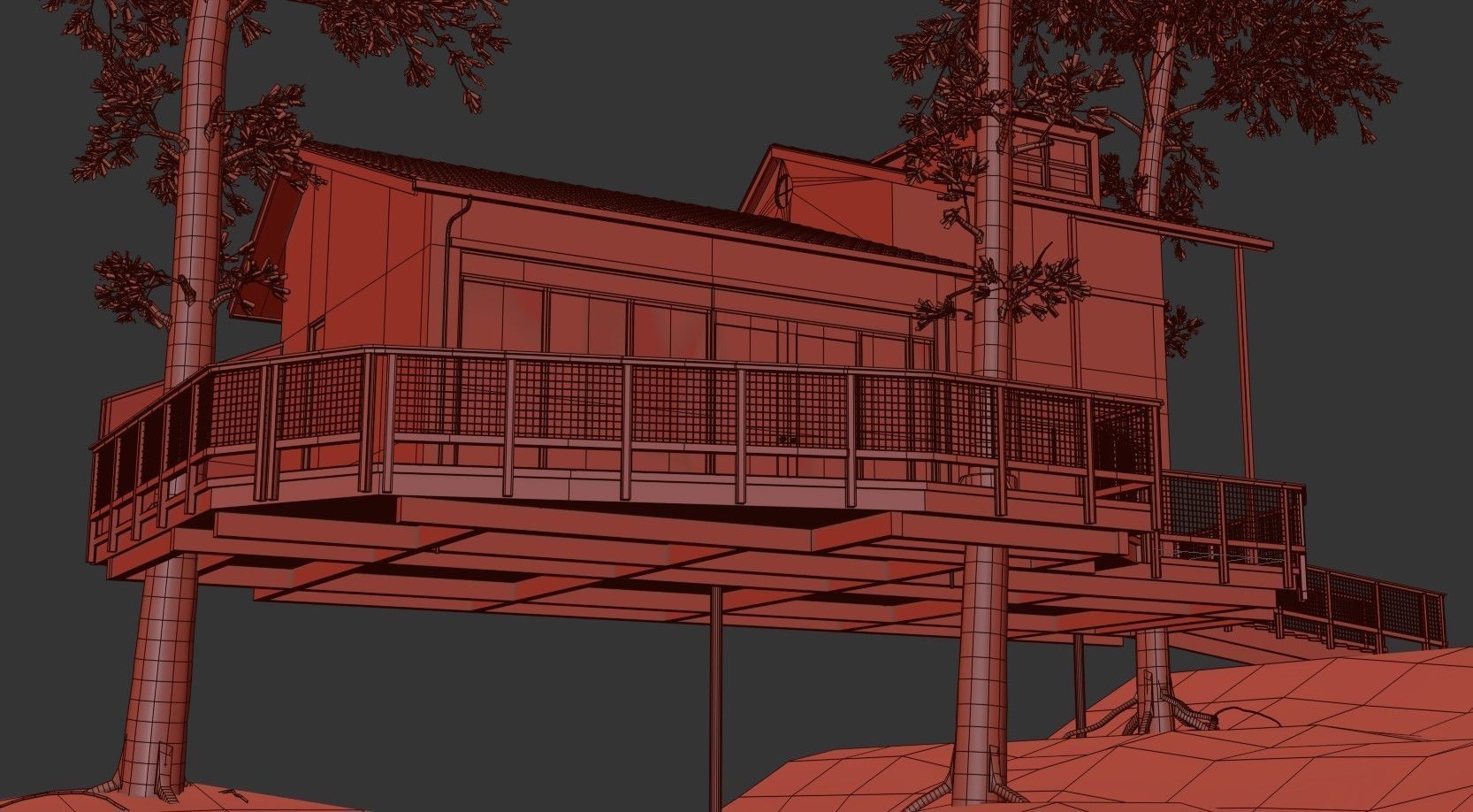 Tree House 3D model | CGTrader