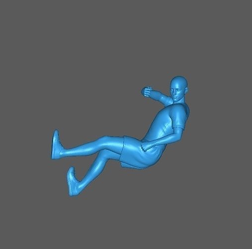 Figure Muklis climbing in 1-64 scale diorama miniature 3D model 3D ...