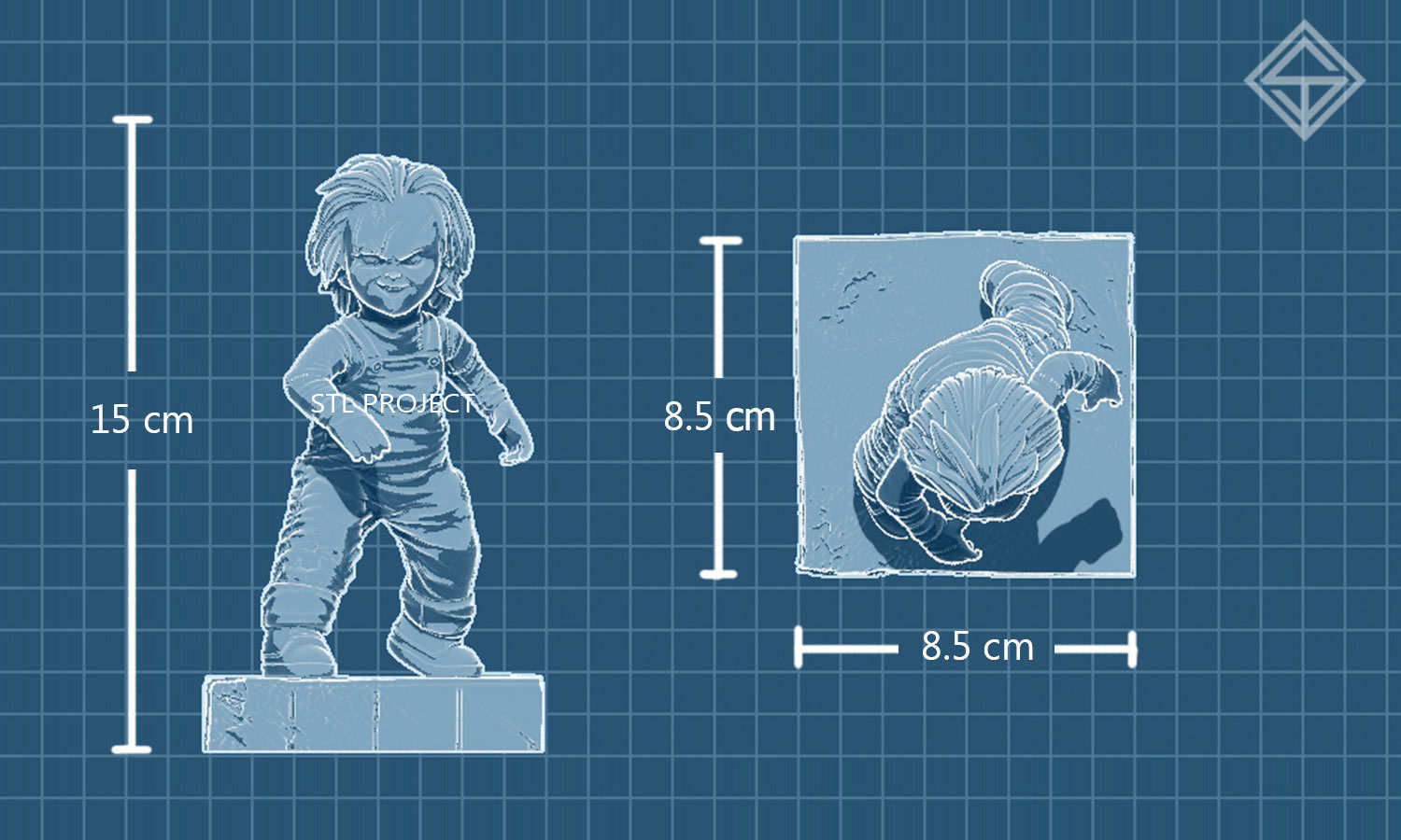 Chucky 3D model 3D printable | CGTrader