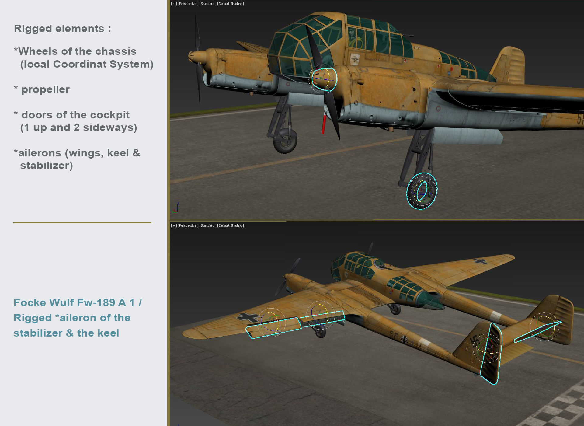 3D model Focke-Wulf Fw 189 A1 VR / AR / low-poly | CGTrader