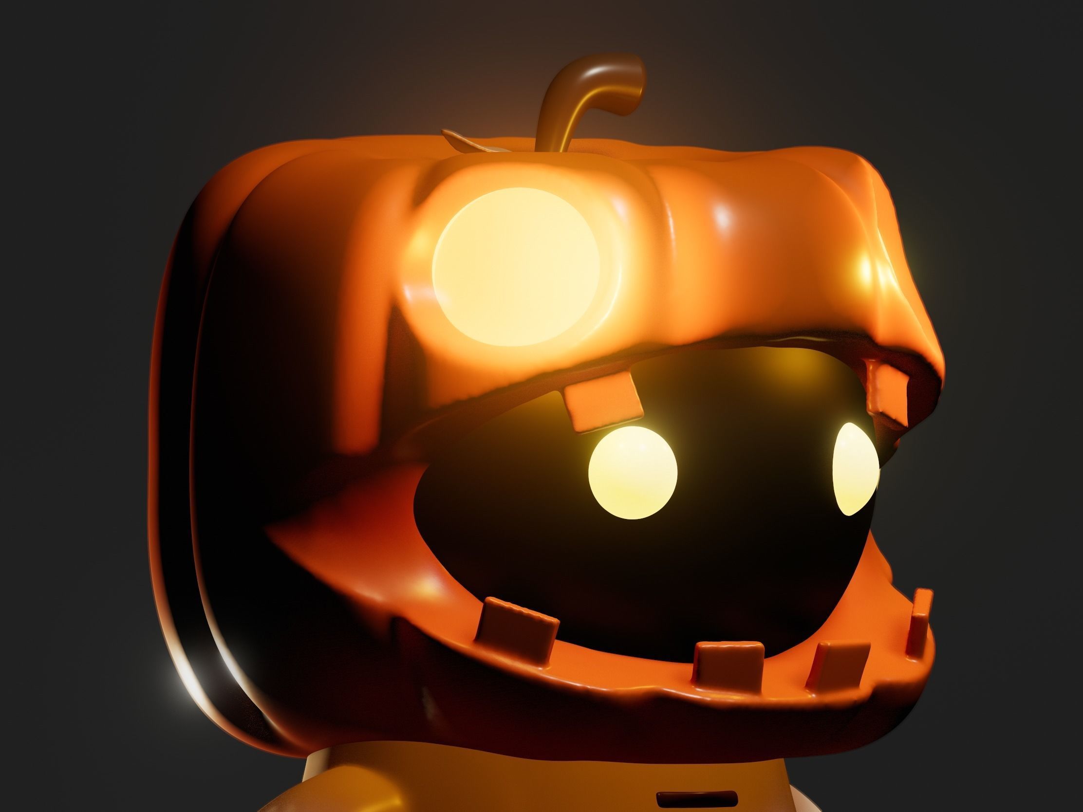 3D model Pumpkin Demon VR / AR / low-poly | CGTrader