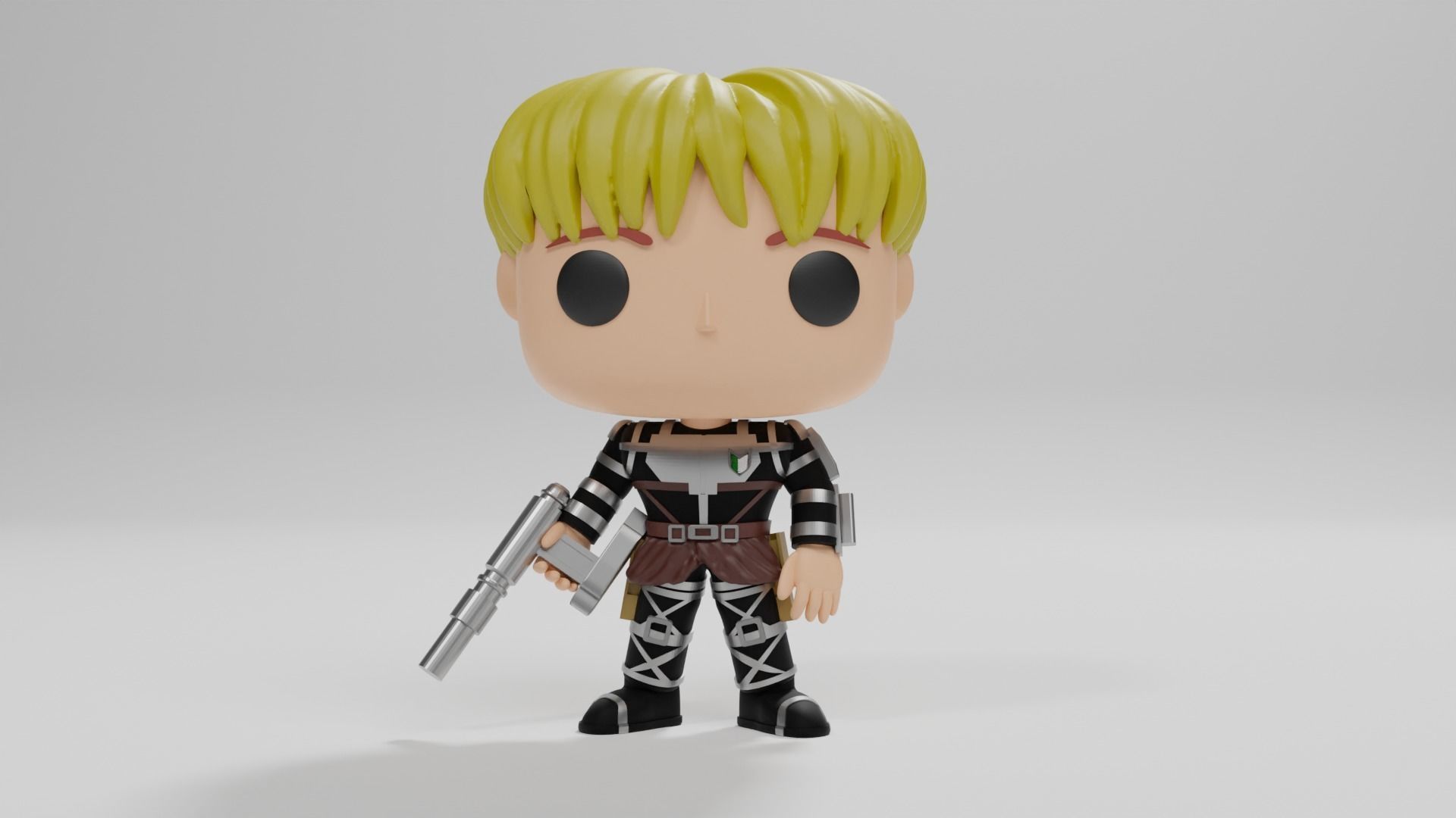 Armin funko pop from attack on titan 3D model 3D printable | CGTrader