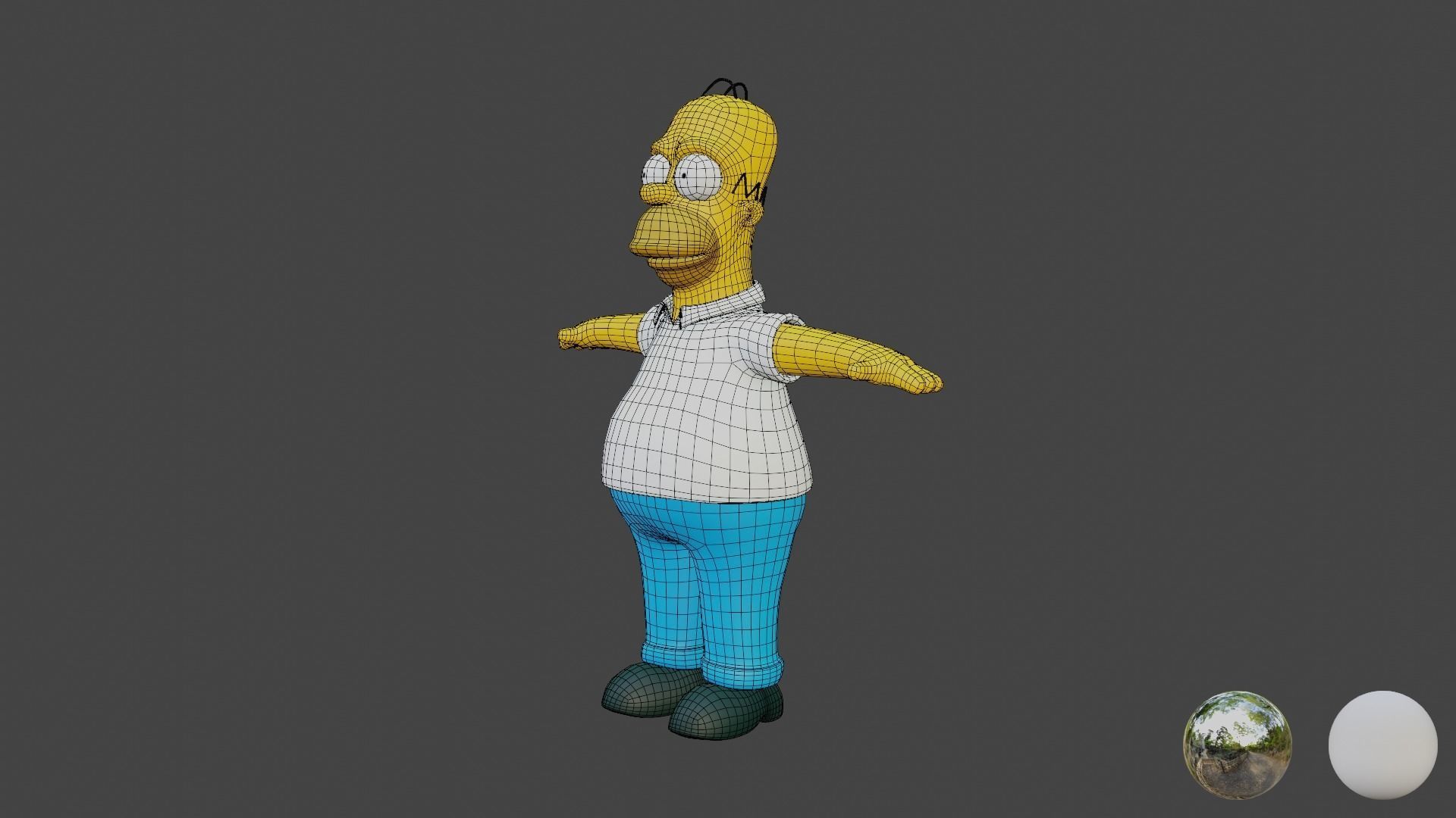 3D model Simpson Homer - 3D model PBR rigged VR / AR / low-poly | CGTrader