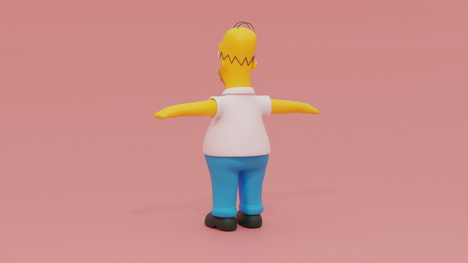 3D model Simpson Homer - 3D model PBR rigged VR / AR / low-poly | CGTrader