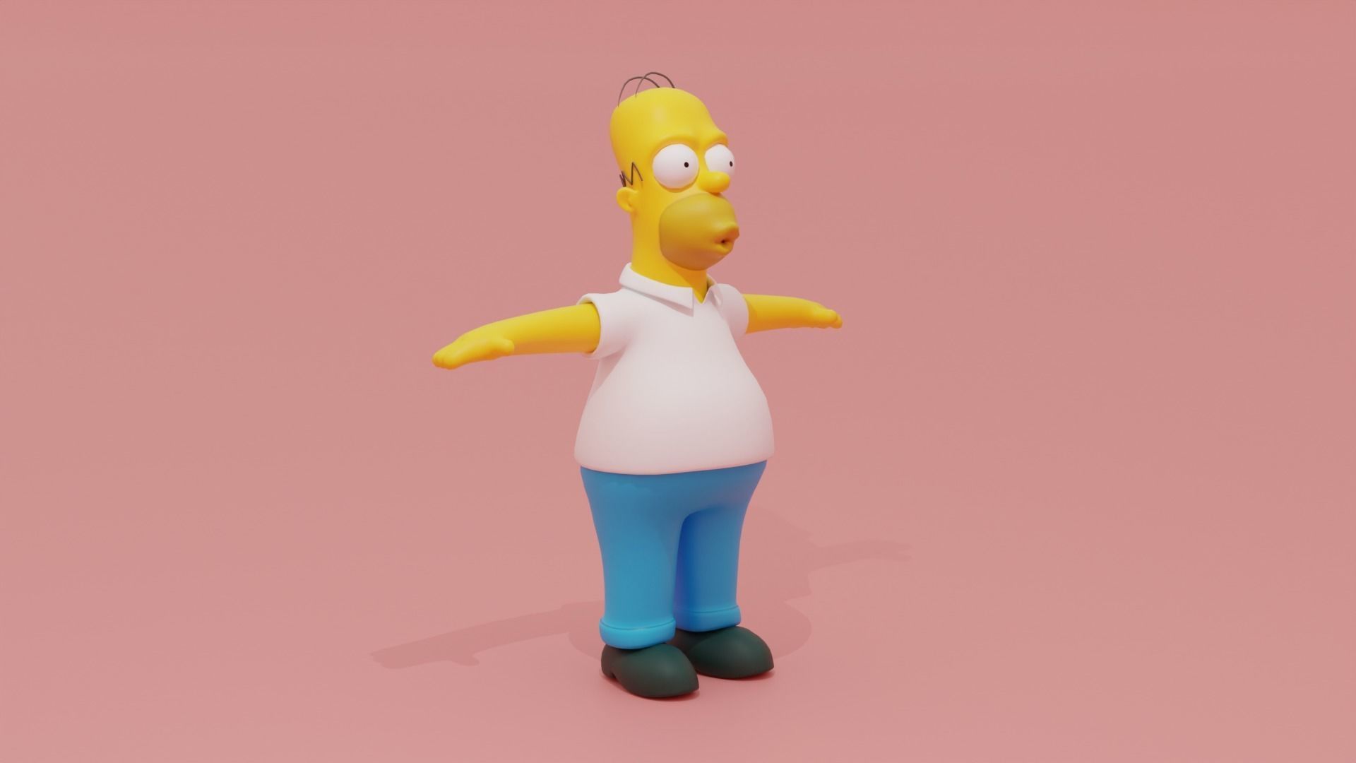 3D model Simpson Homer - 3D model PBR rigged VR / AR / low-poly | CGTrader