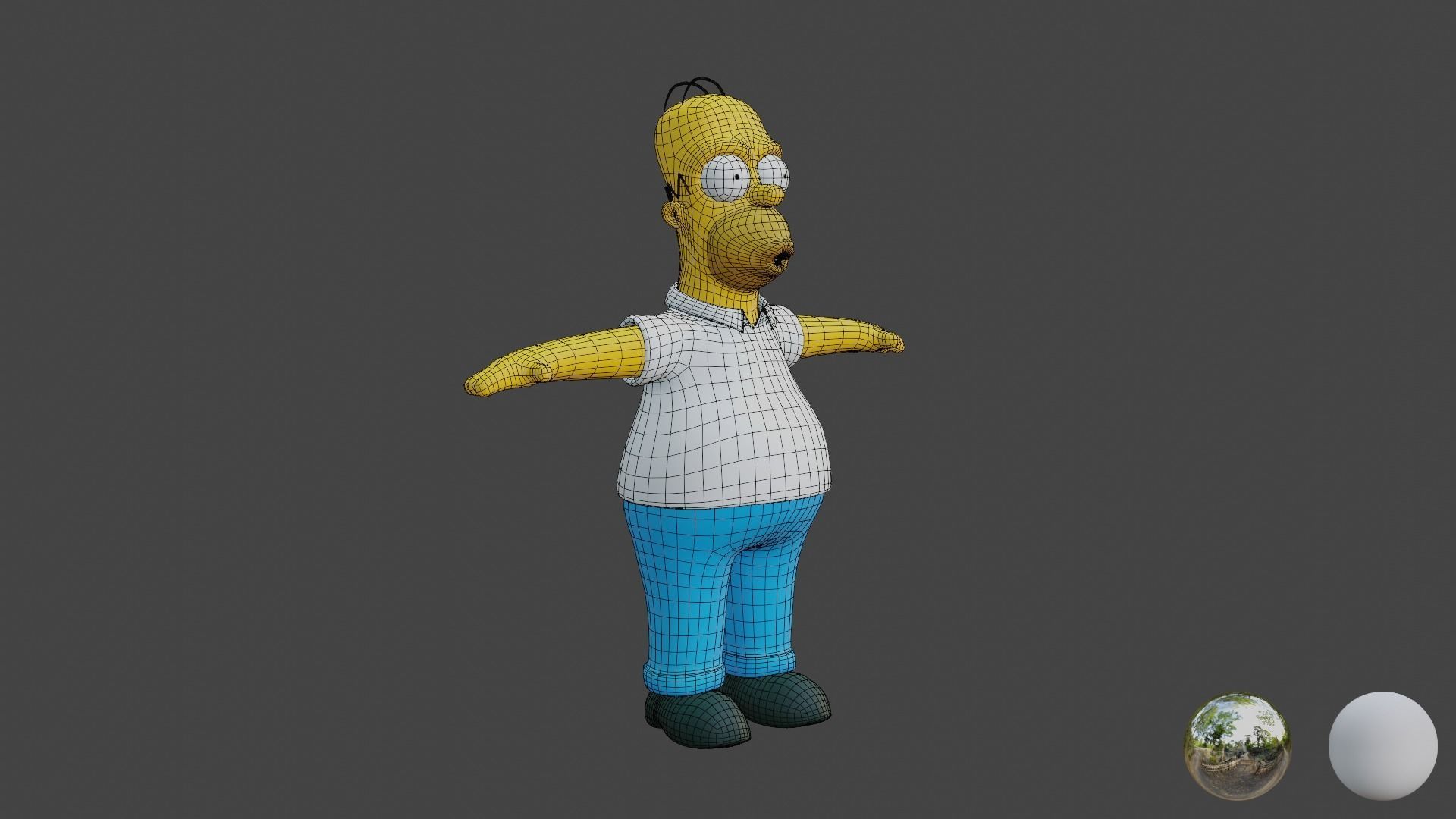 3D model Simpson Homer - 3D model PBR rigged VR / AR / low-poly | CGTrader