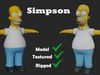 3D model Simpson Homer - 3D model PBR rigged VR / AR / low-poly | CGTrader