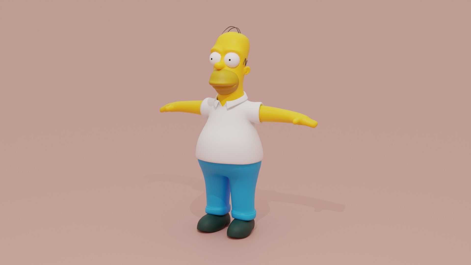 3D model Simpson Homer - 3D model PBR rigged VR / AR / low-poly | CGTrader