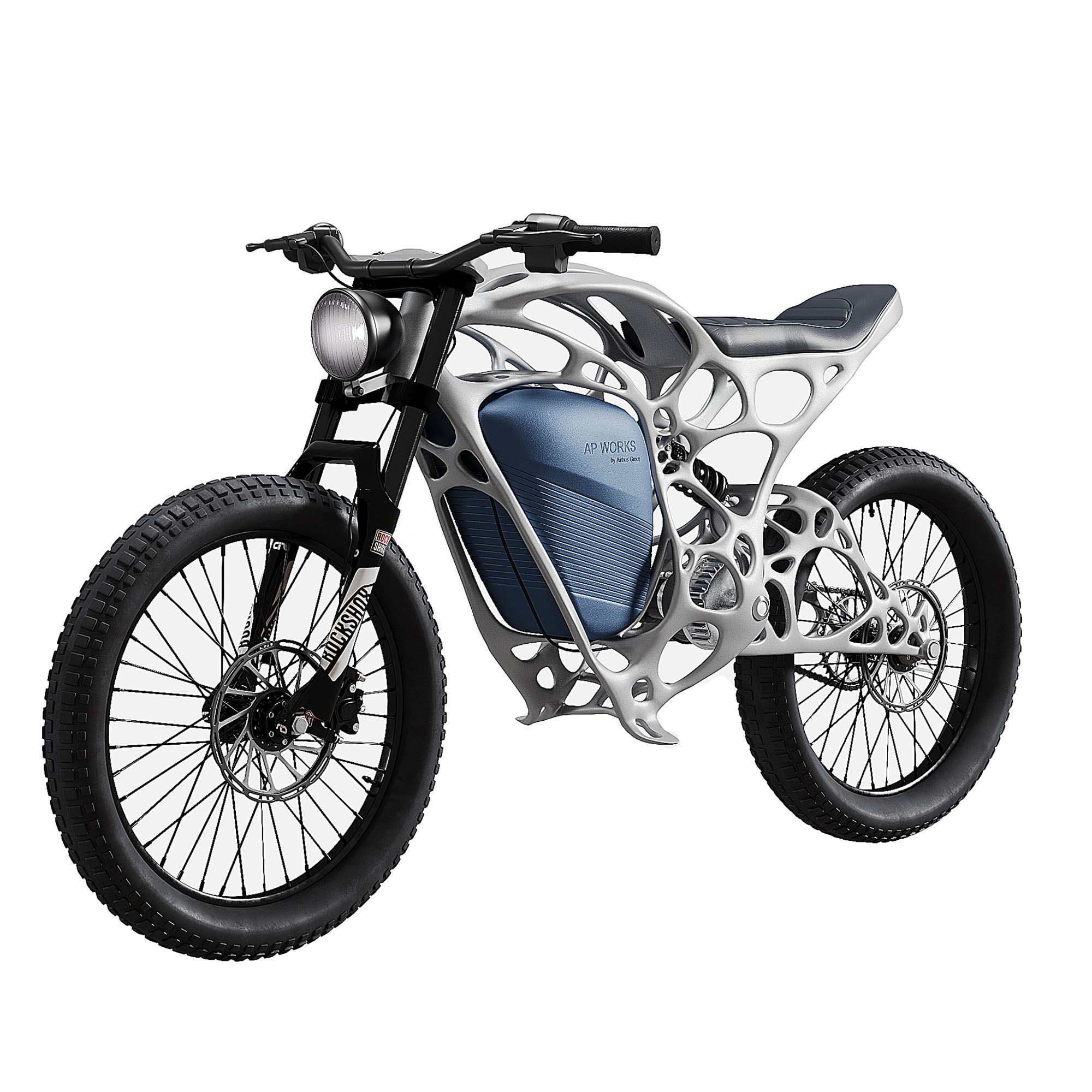 3D model Light Rider World first 3d printed motorcycle VR / AR / low ...