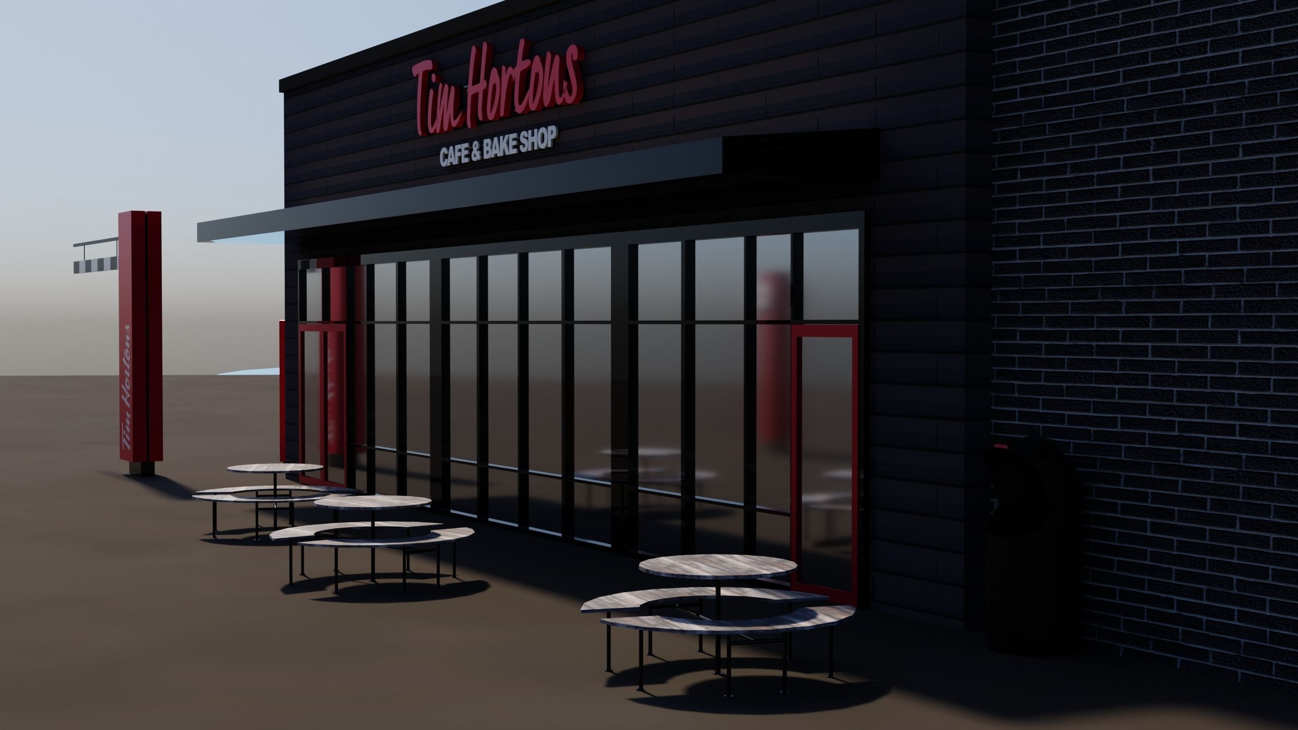 Tim Hortons Cafe and Bake Shop - UK free VR / AR / low-poly 3D model ...
