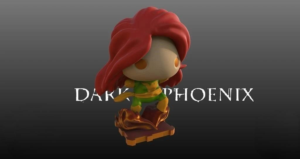 Dark Phoenix X-Men 3D Printed Artwork 3D model 3D printable | CGTrader