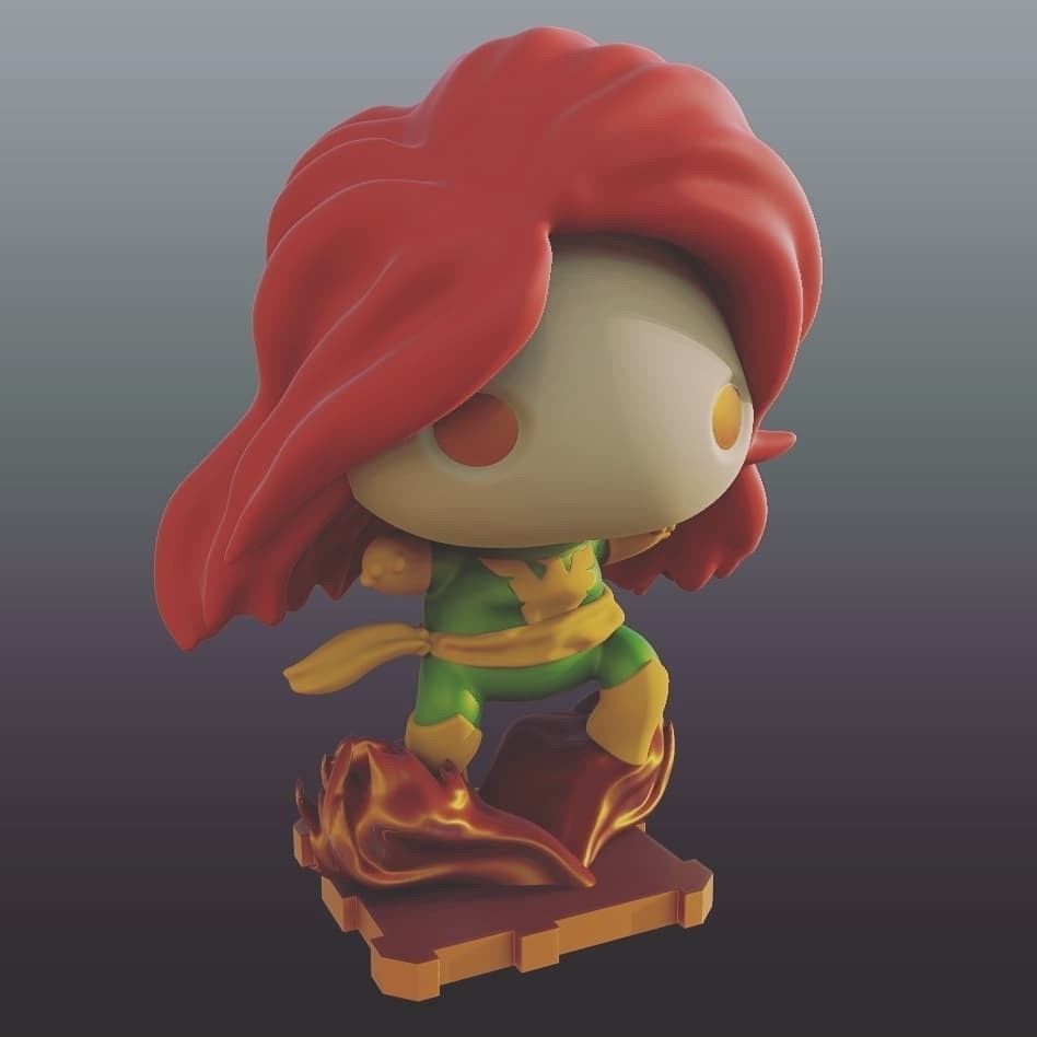 Dark Phoenix X-Men 3D Printed Artwork 3D model 3D printable | CGTrader