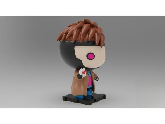 Gambit X-Men 3D Printing Creation 3D model 3D printable | CGTrader