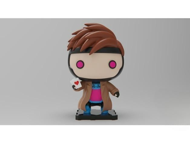 Gambit X-Men 3D Printing Creation 3D model 3D printable | CGTrader