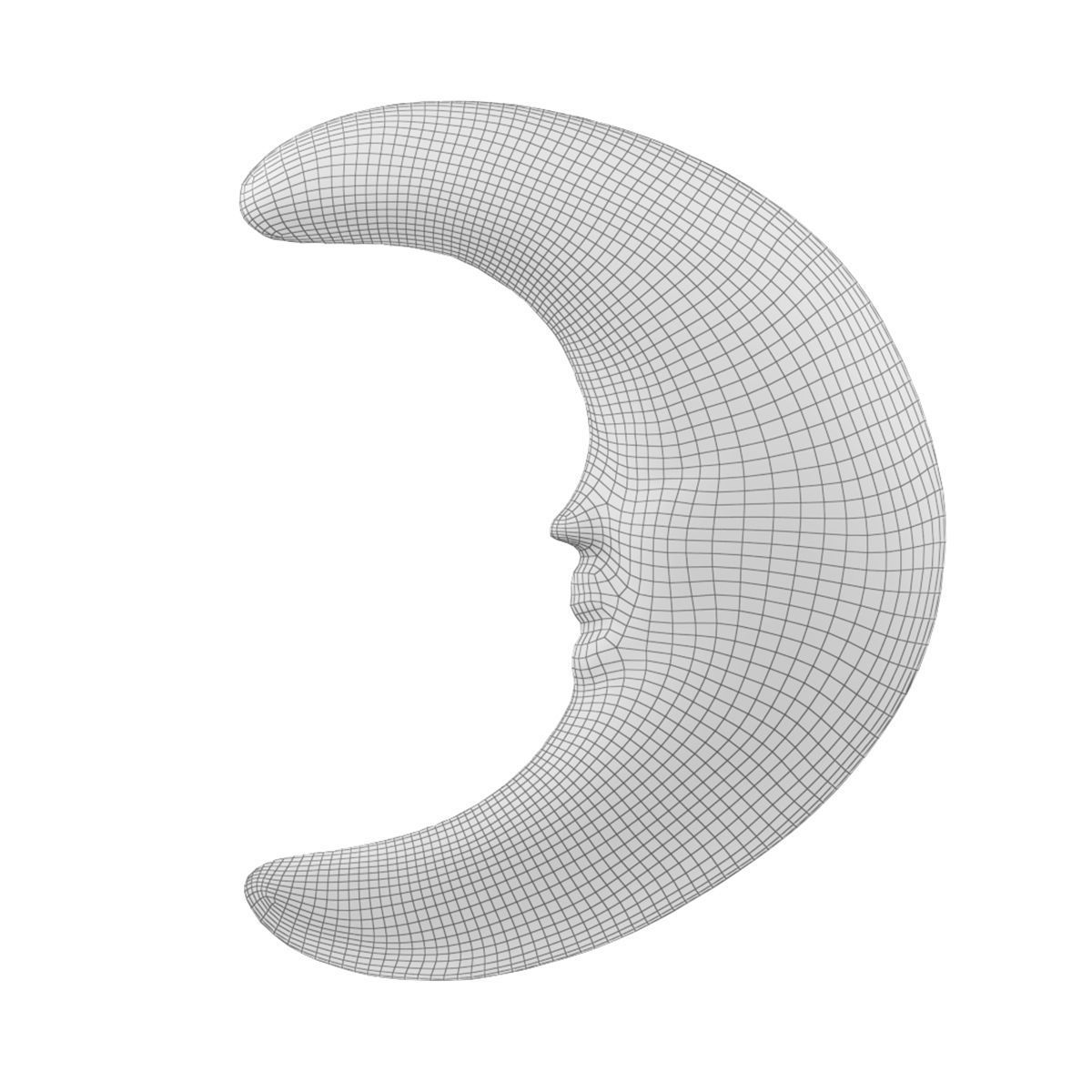 3D model Crescent Moon Pendant Sculpture VR / AR / low-poly | CGTrader