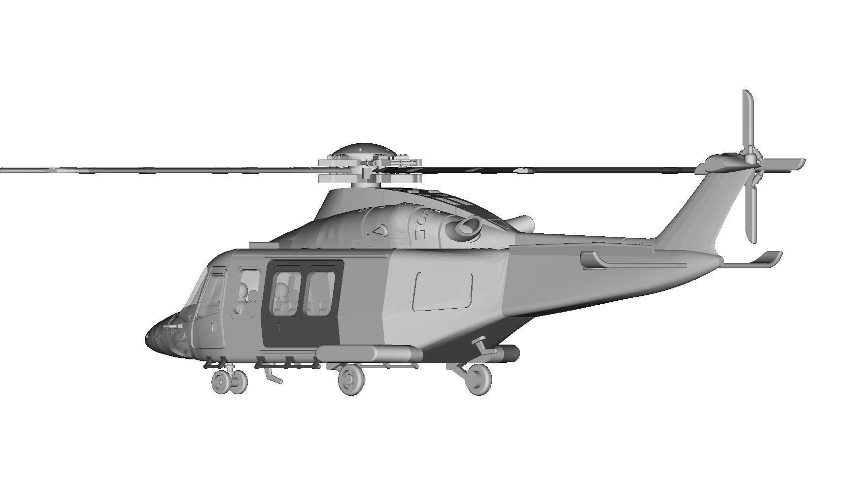 AW - 139 Helicopter 3D model 3D printable | CGTrader