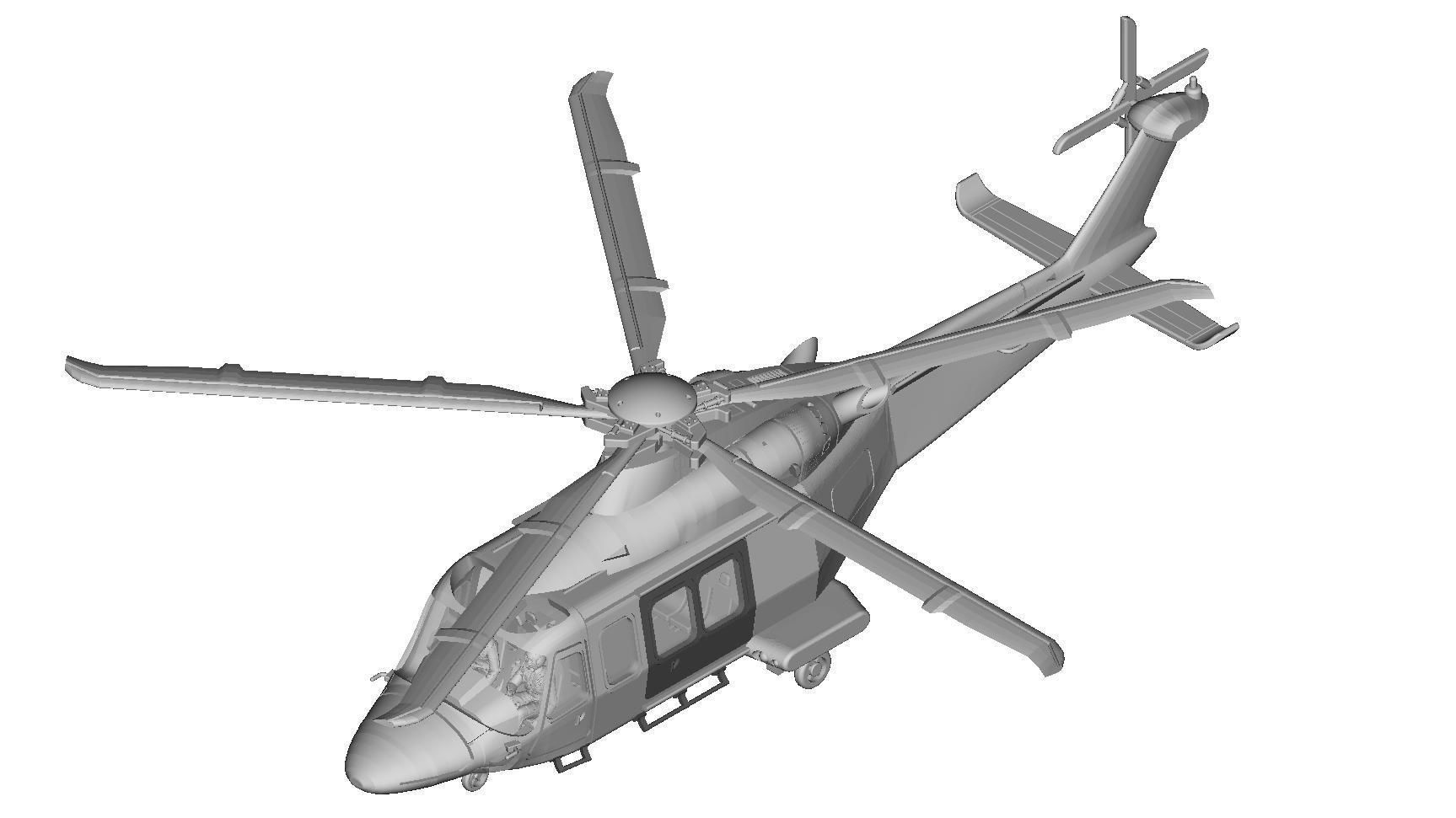 AW - 139 Helicopter 3D model 3D printable | CGTrader